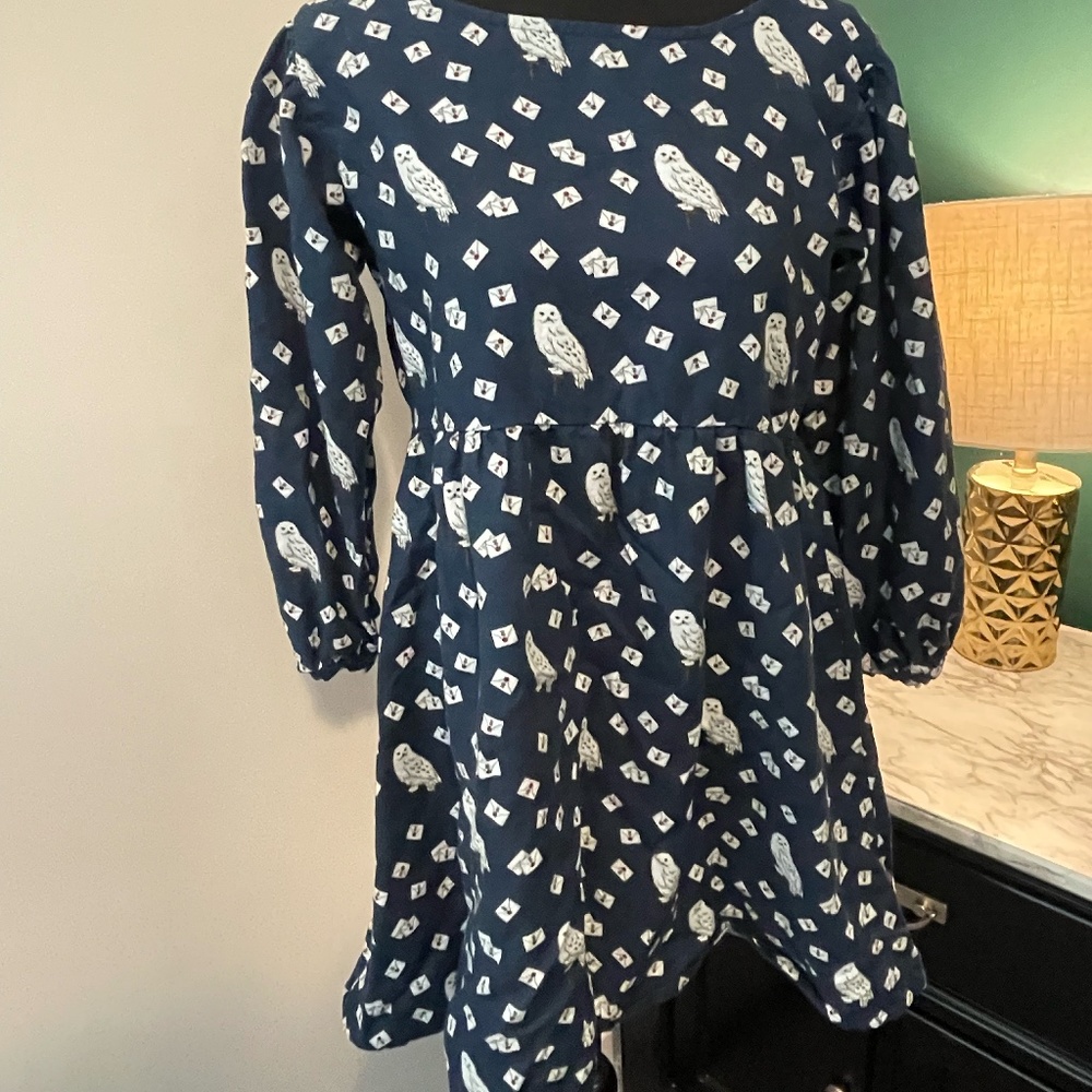 Cakeworthy Hedwig Harry Potter Flowy Dress Size Small - Gem